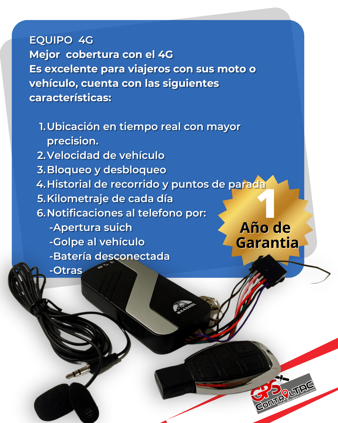 GPS Controltac, seguridad satelital de vehículos en Barranquilla