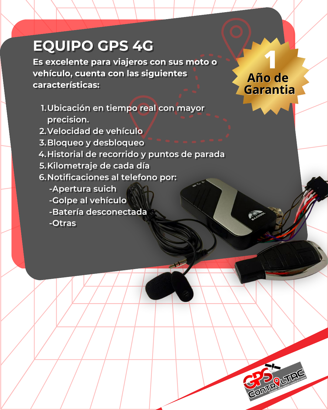 GPS Controltac, seguridad satelital de vehículos en Barranquilla