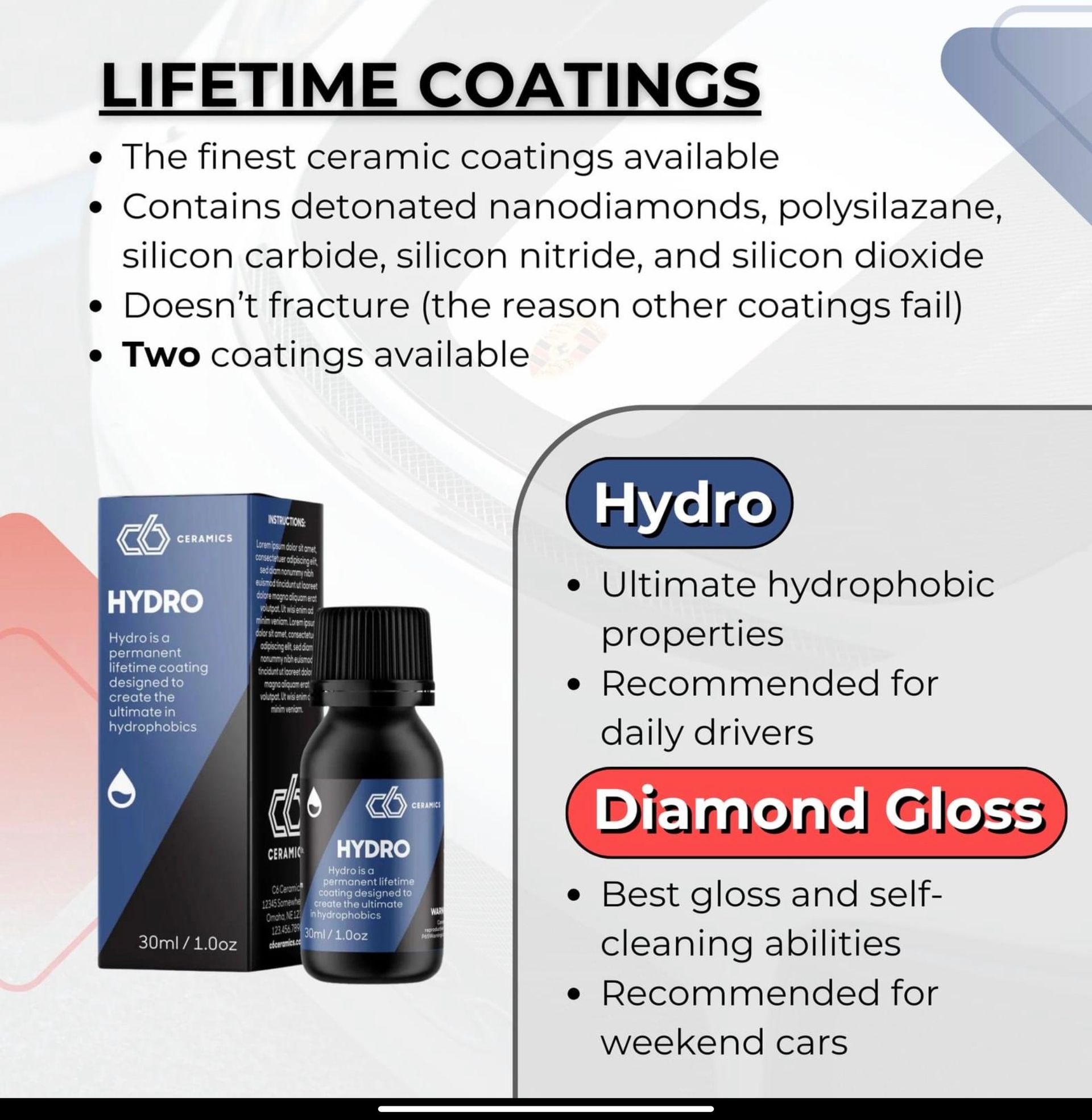 Owner’s Pride Ceramic Coating Packages in Fargo, ND