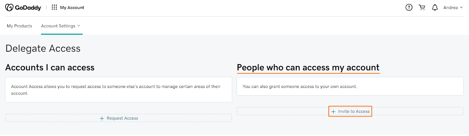 How To Give Another Person Domain Access To Your GoDaddy Account