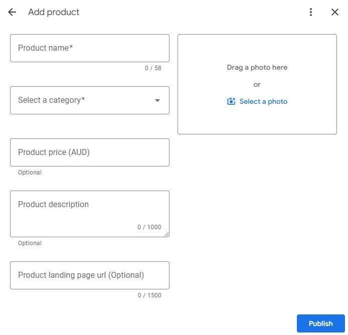 Guide to Adding Products to Your Google Business Profile