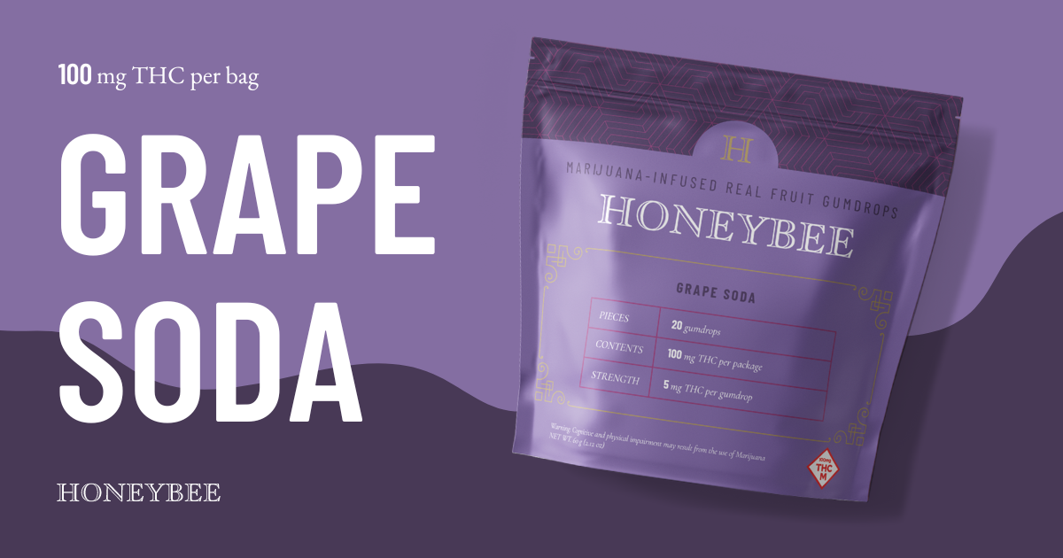 Grape Soda Gumdrops | Honeybee Cannabis Edibles