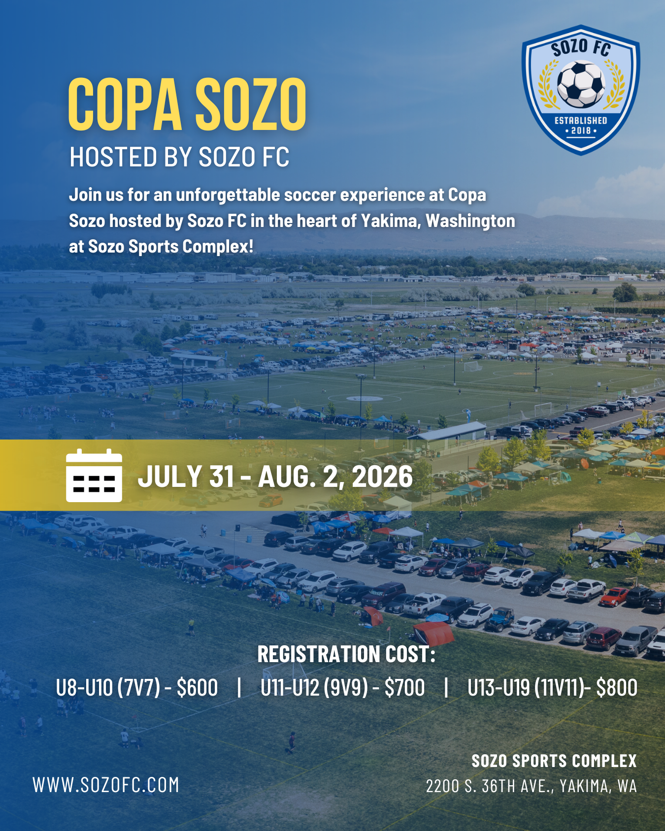 Annual Events at Sozo Sports Complex