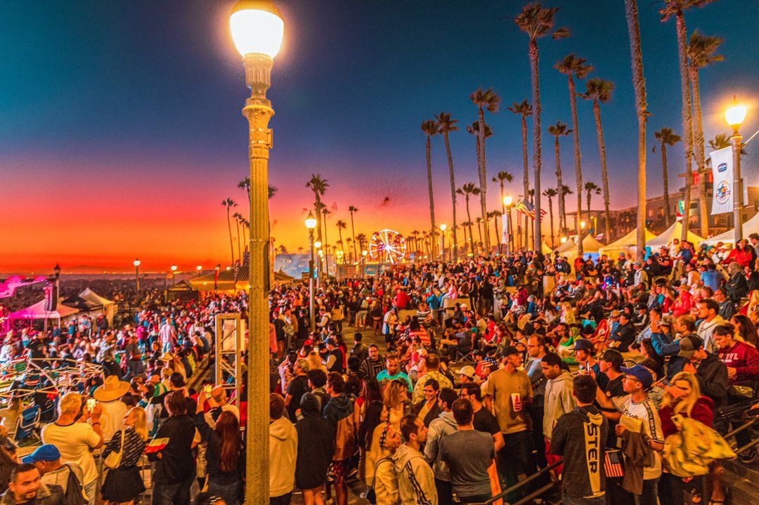 Huntington Beach 4th of July. Parade. Festival. Fireworks