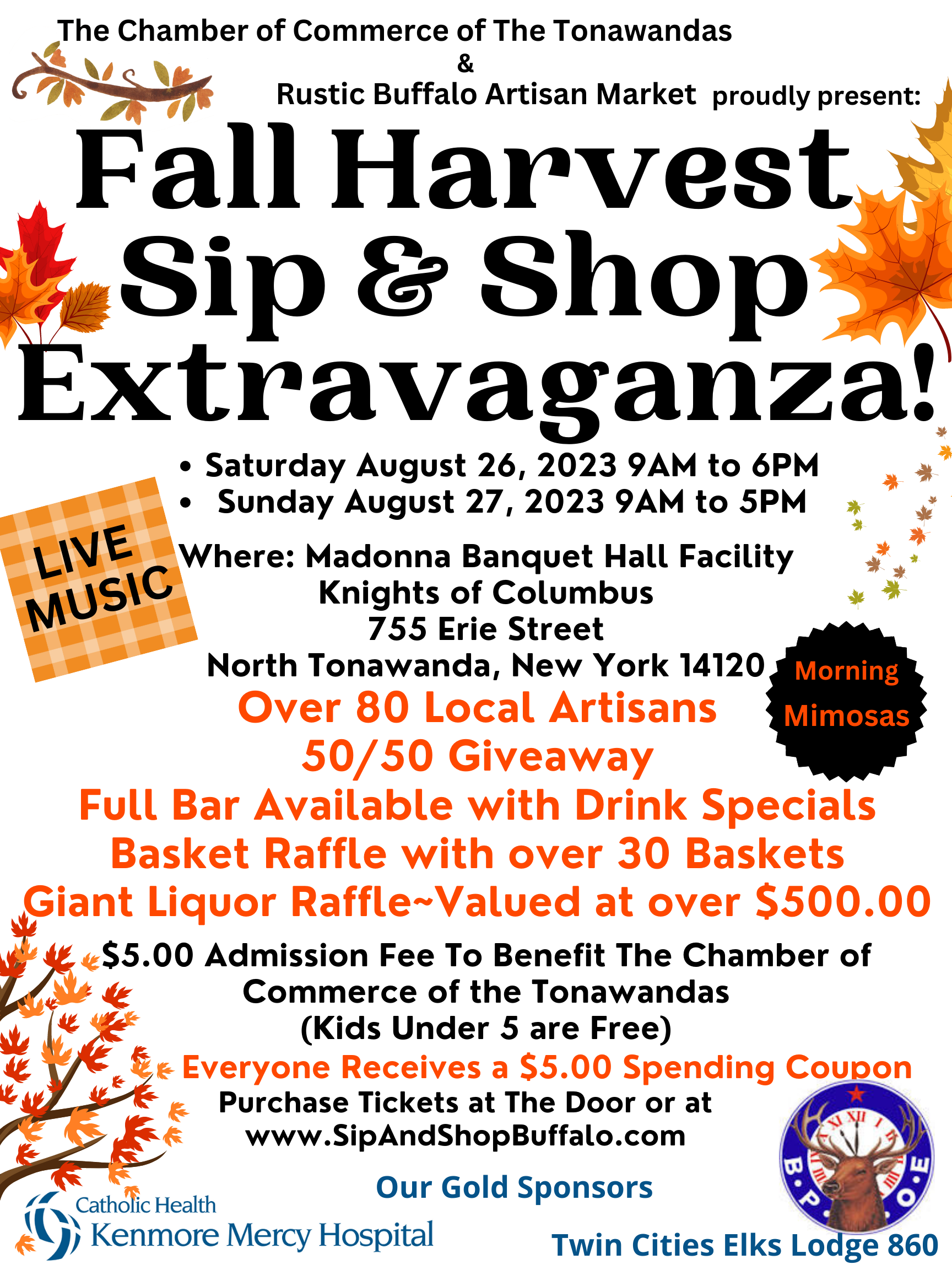 FALL HARVEST SIP & SHOP EXTRAVAGANZA INFORMATION | Rustic Buffalo ...
