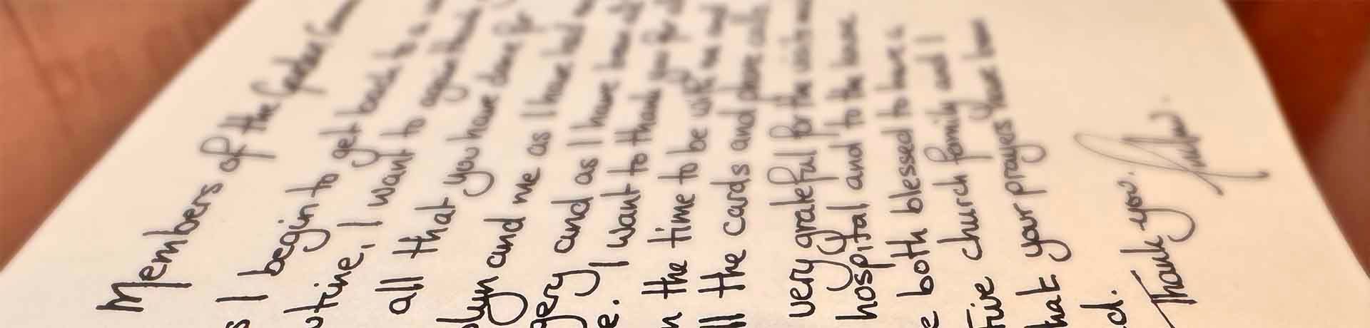 Thank You from Andrew