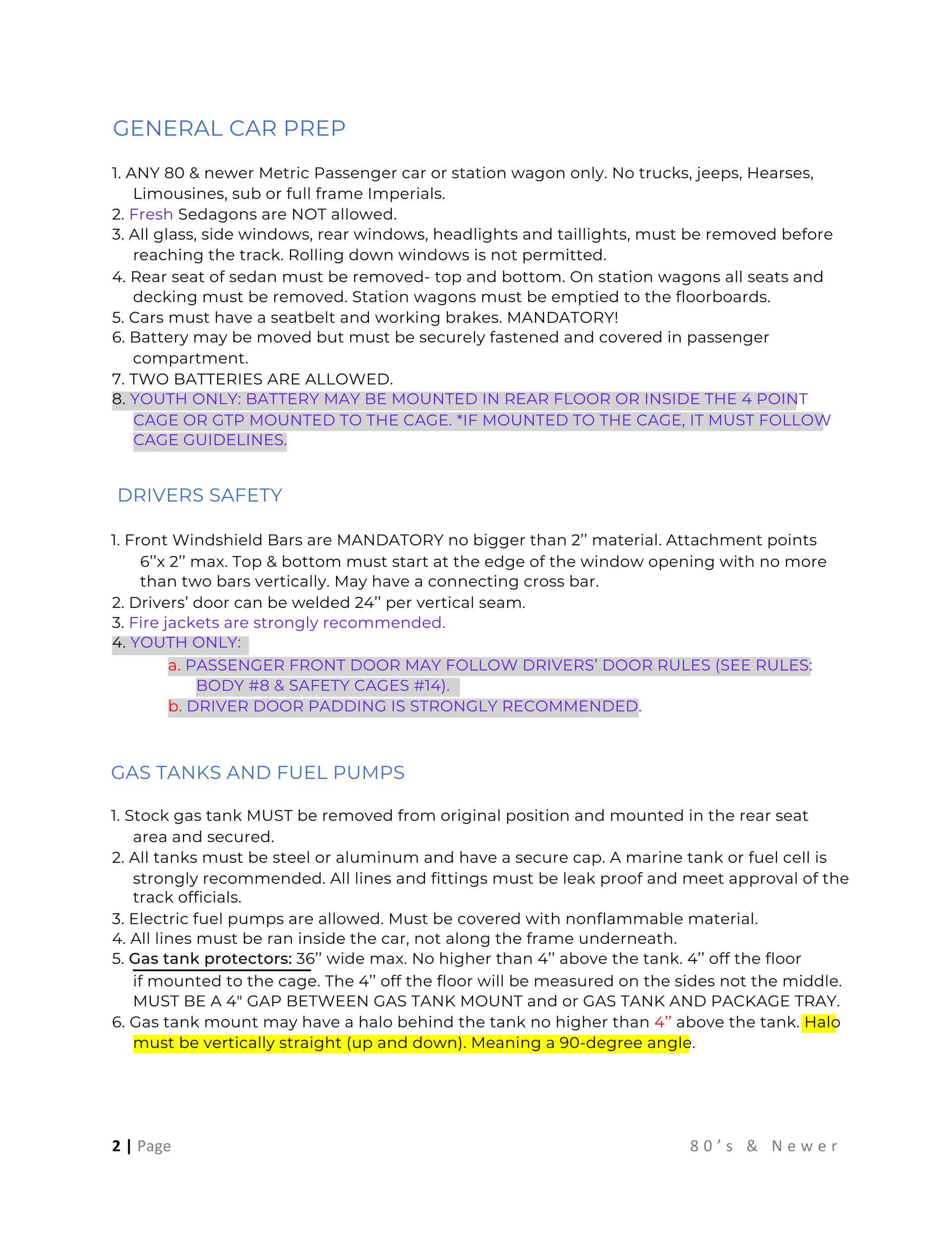 River City Rampage Rules - Toast Promotions