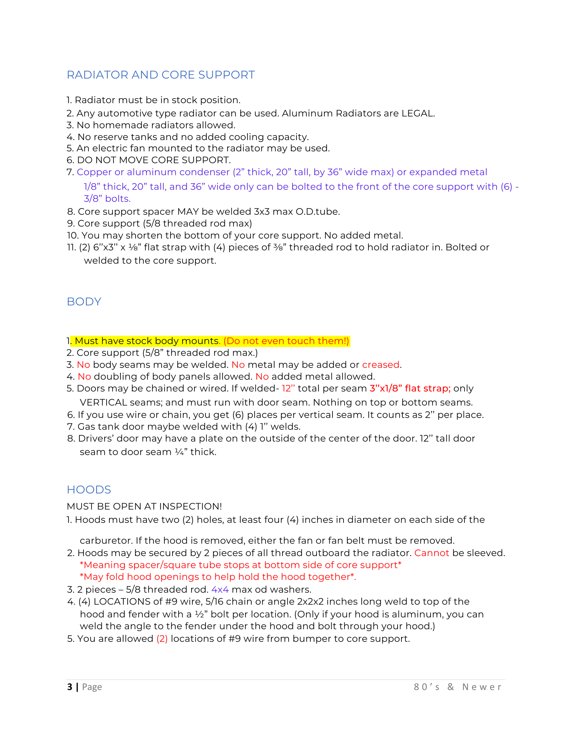 River City Rampage Rules - Toast Promotions