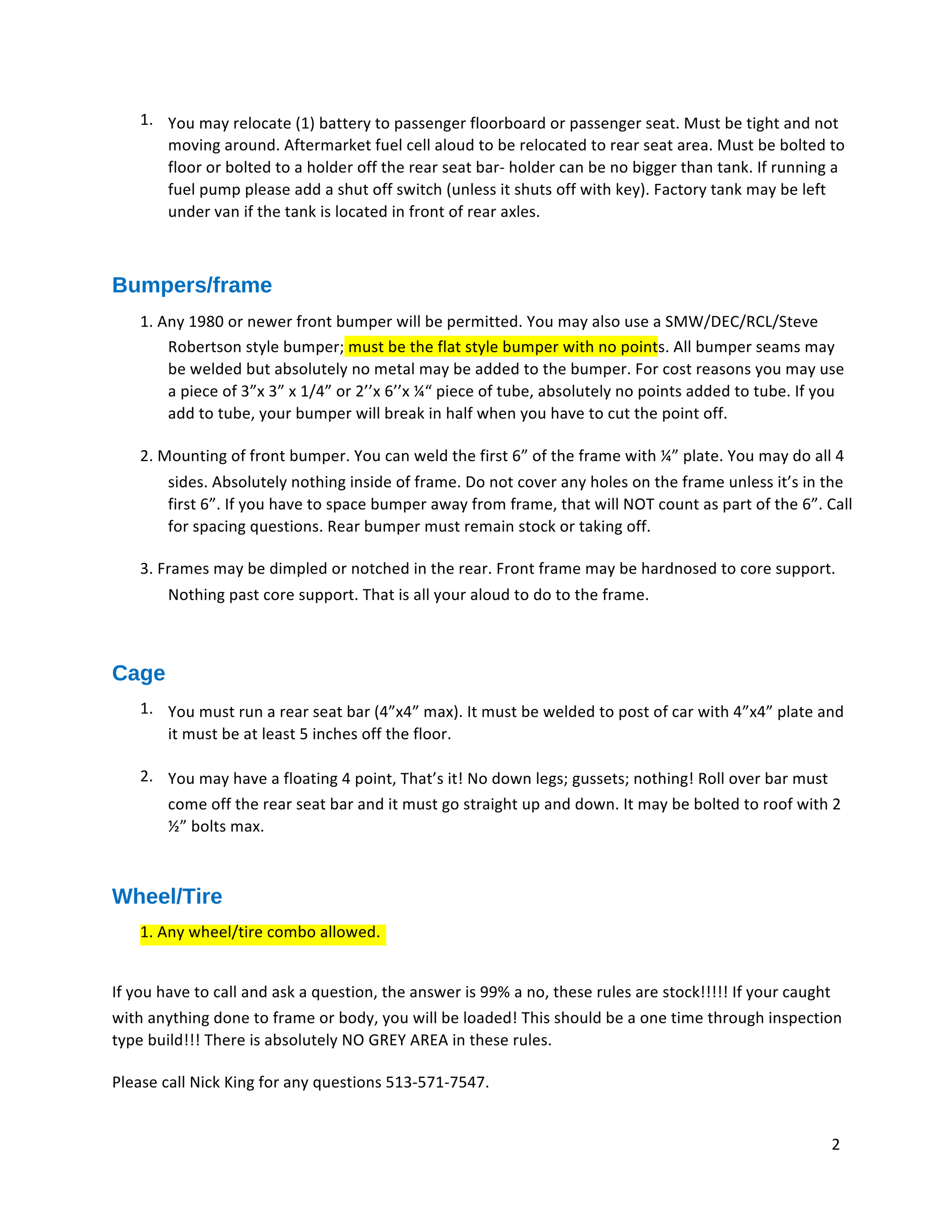 River City Rampage Rules - Toast Promotions