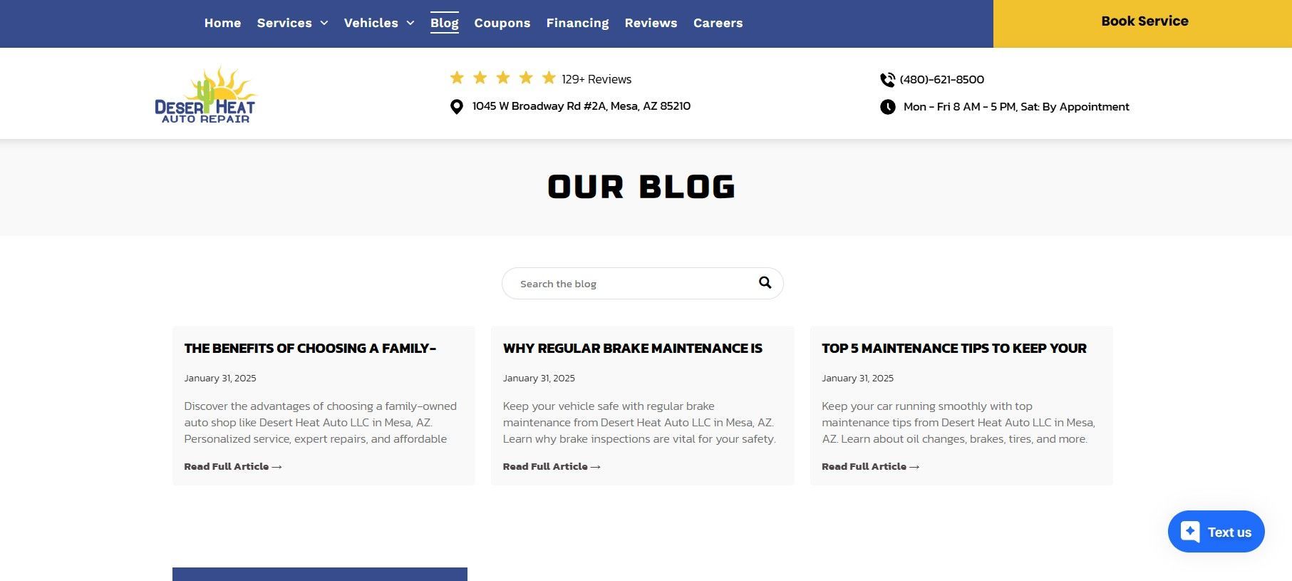 Auto Repair Tips in Mesa, AZ | Desert Heat Auto LLC