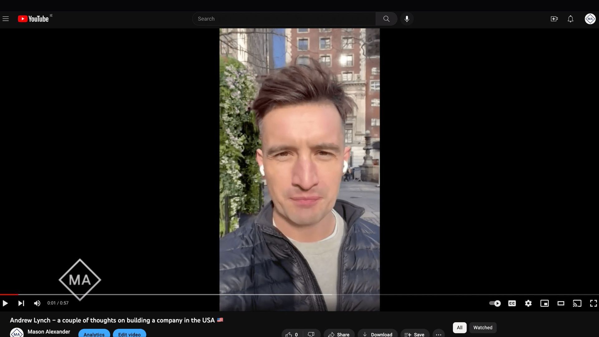 Mason Alexander - Andrew Lynch: Building a company in the USA