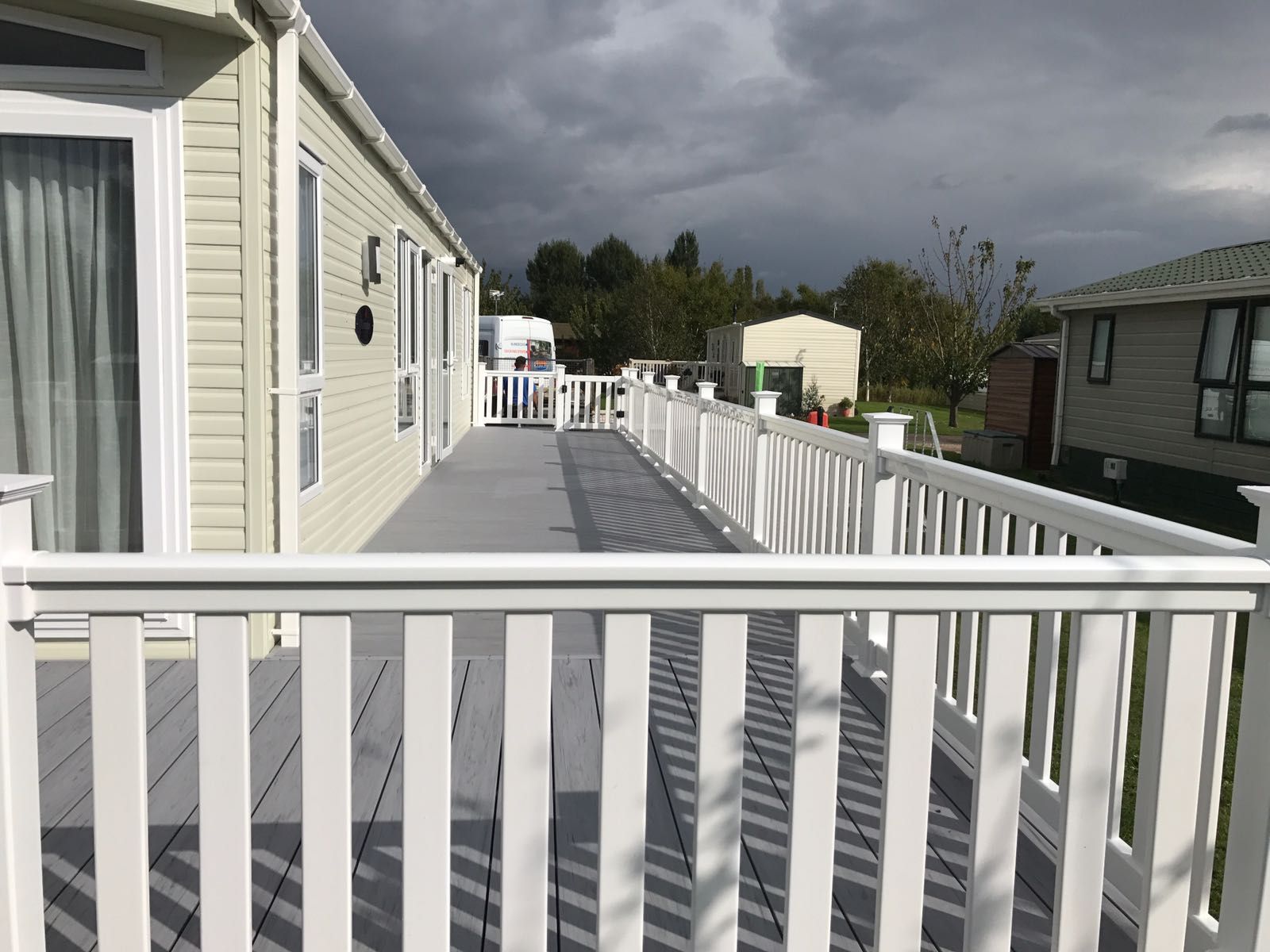 Static Caravan decking