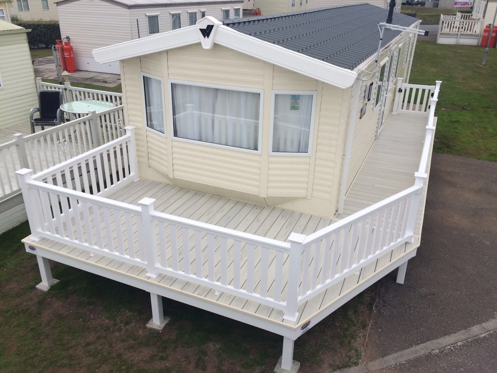 Static Caravan decking