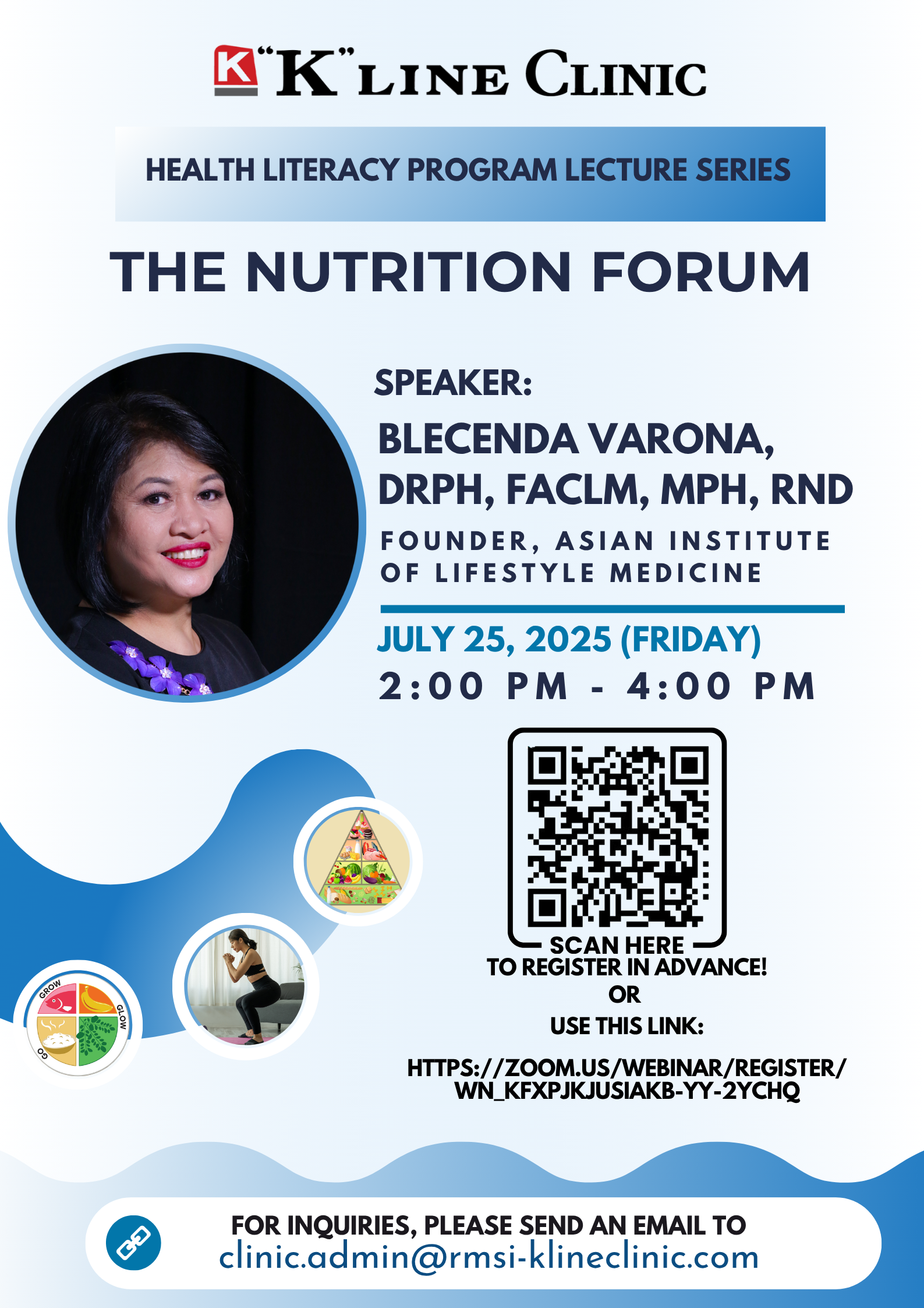 "K"line Clinic Nutrition Forum for Seafarers - July 25, 2025
