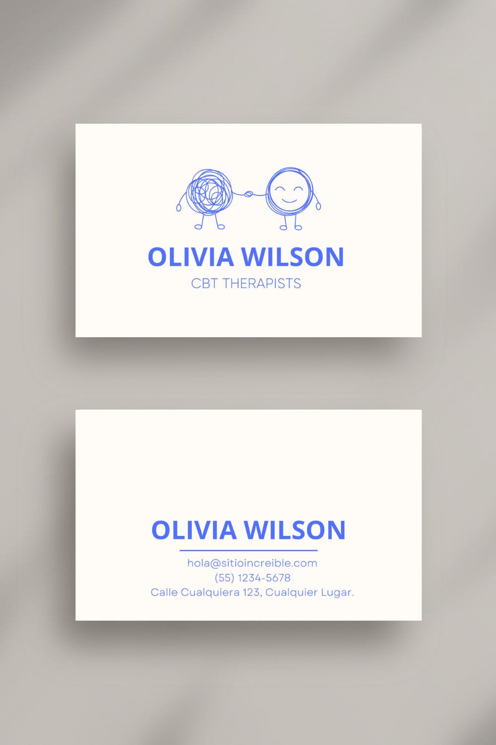 10 Therapist and mental health business card design ideas