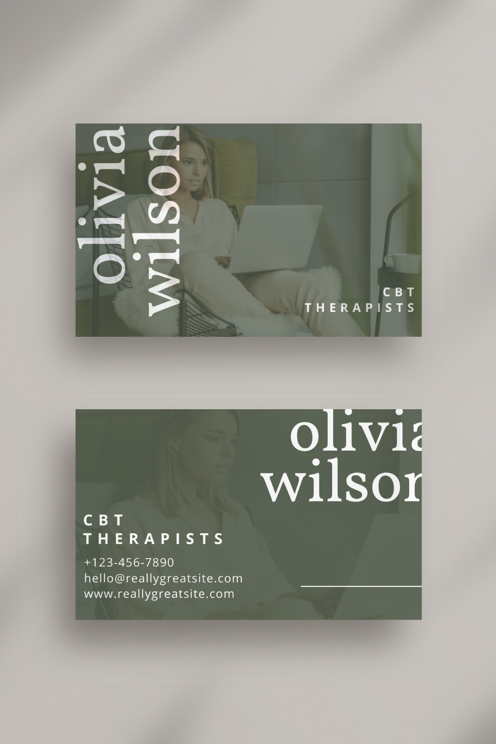 10 Therapist and mental health business card design ideas