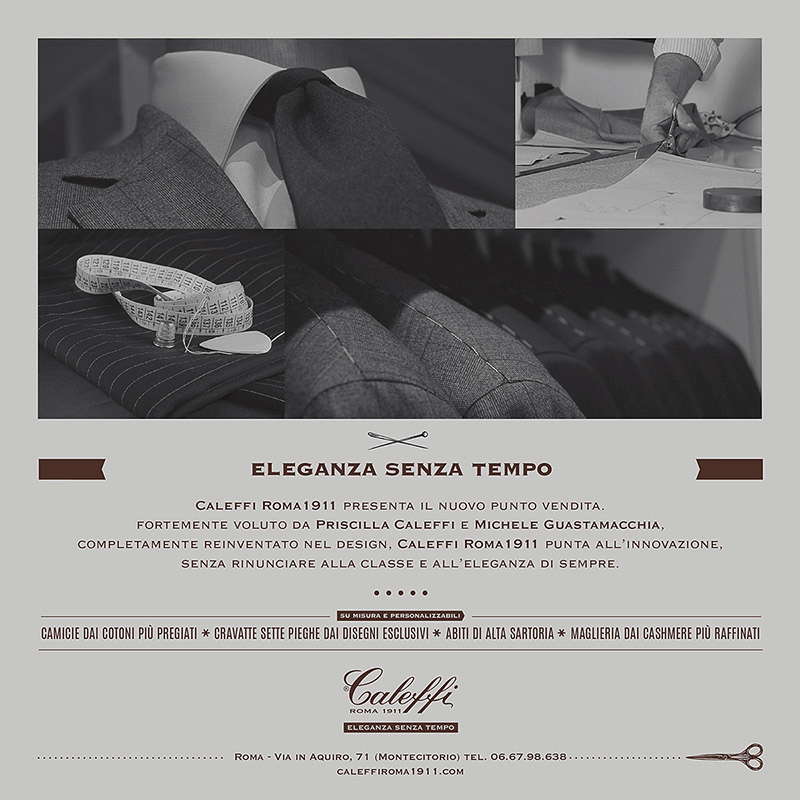 Produzione di abiti uomo donna a Roma | Caleffi 1911