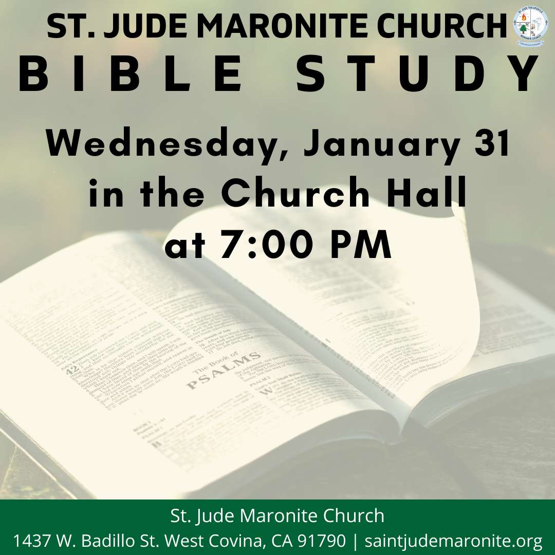 Calendar | Saint Jude Maronite Catholic Church | West Covina | CA