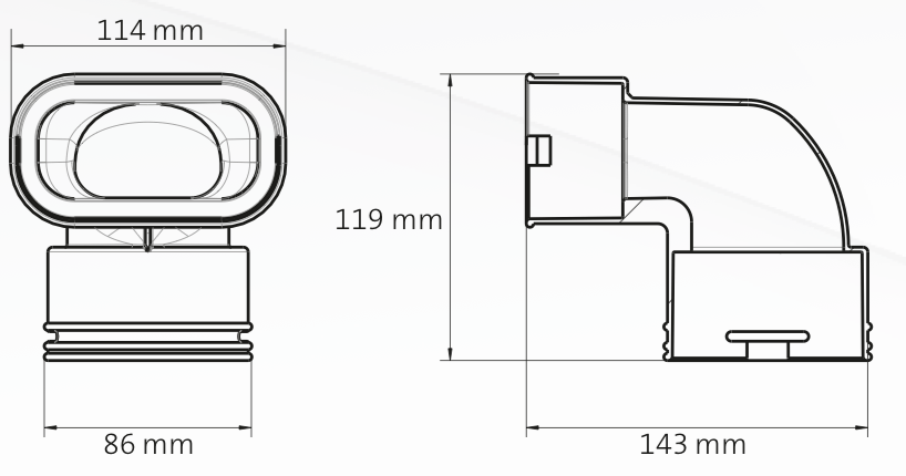 Ubbink Mechanical Ventilation with Heat Recovery Duct connections