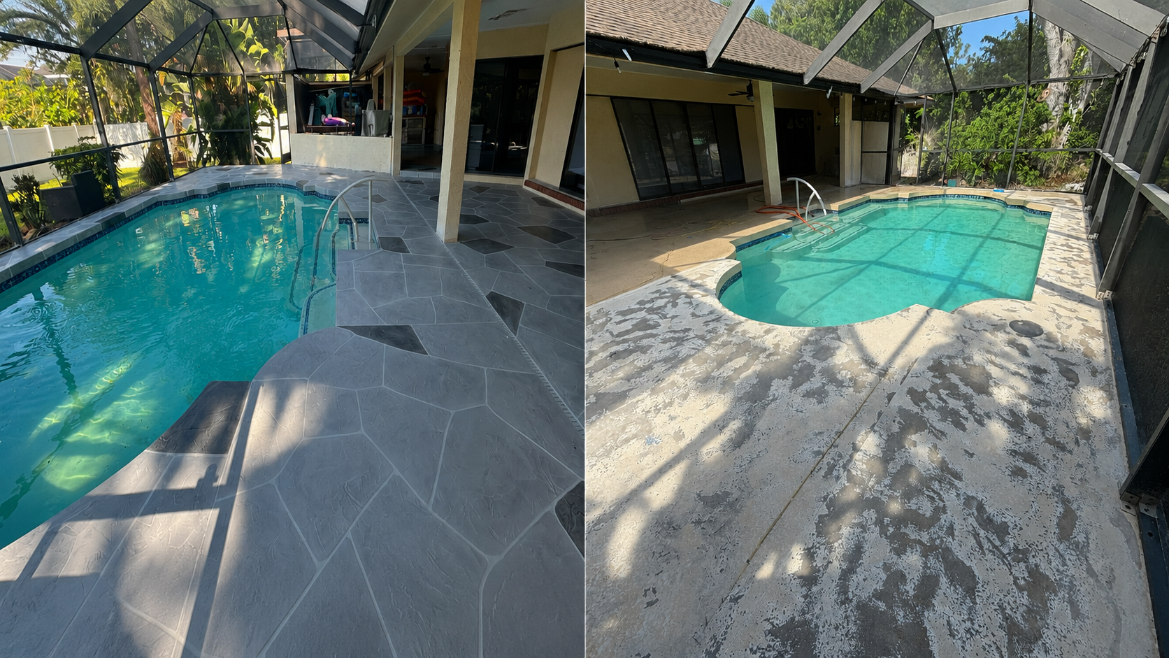 Pool Deck Resurfacing Cost in Florida: Stamped Concrete Overlay Guide ...