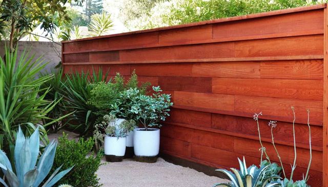 Cedar Log Retaining Wall