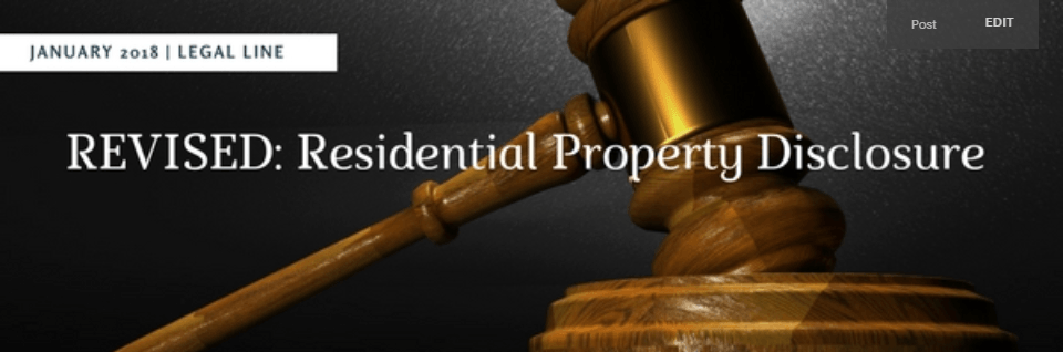 LREC Revises Property Disclosure Document