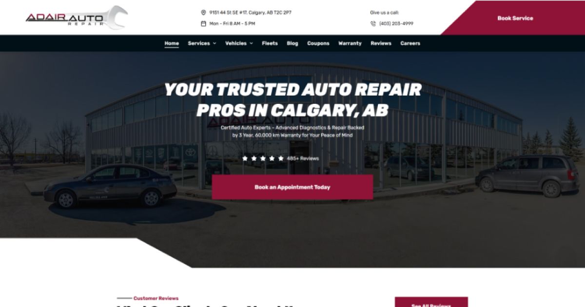 Auto Repair Mechanic in Calgary, AB | Adair Auto Repair