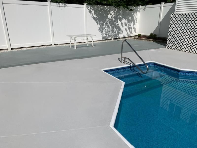 Decorative Concrete Spray Deck | Nashua, NH | GMS Decorative Concrete ...