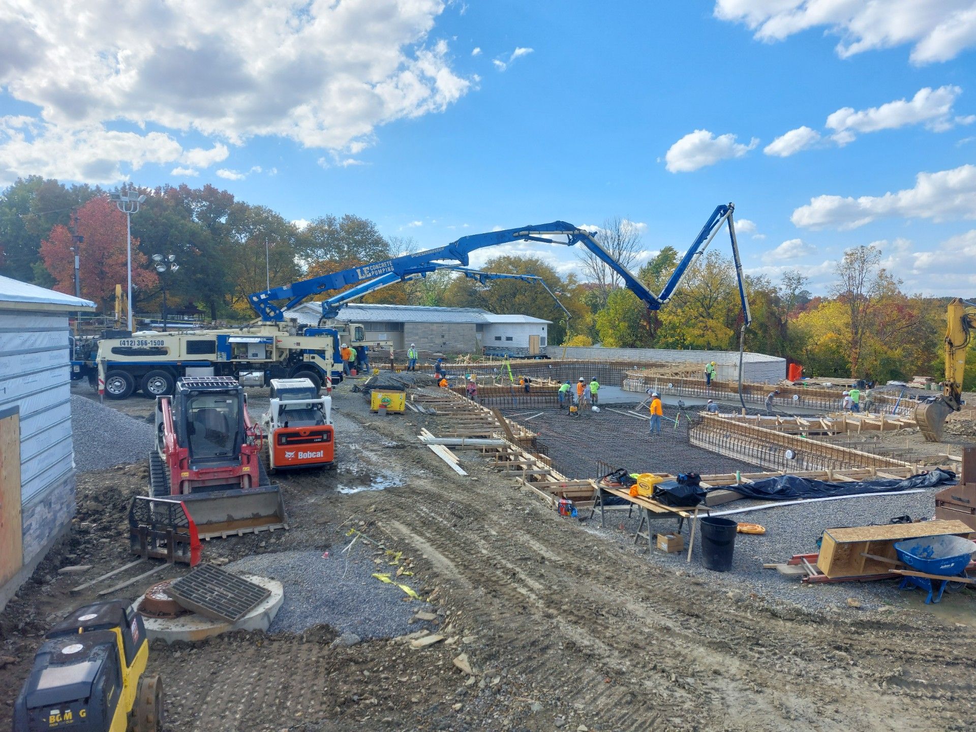 Concrete Pump Trucks Available – Pittsburgh, PA - L &E Concrete Pumping Inc