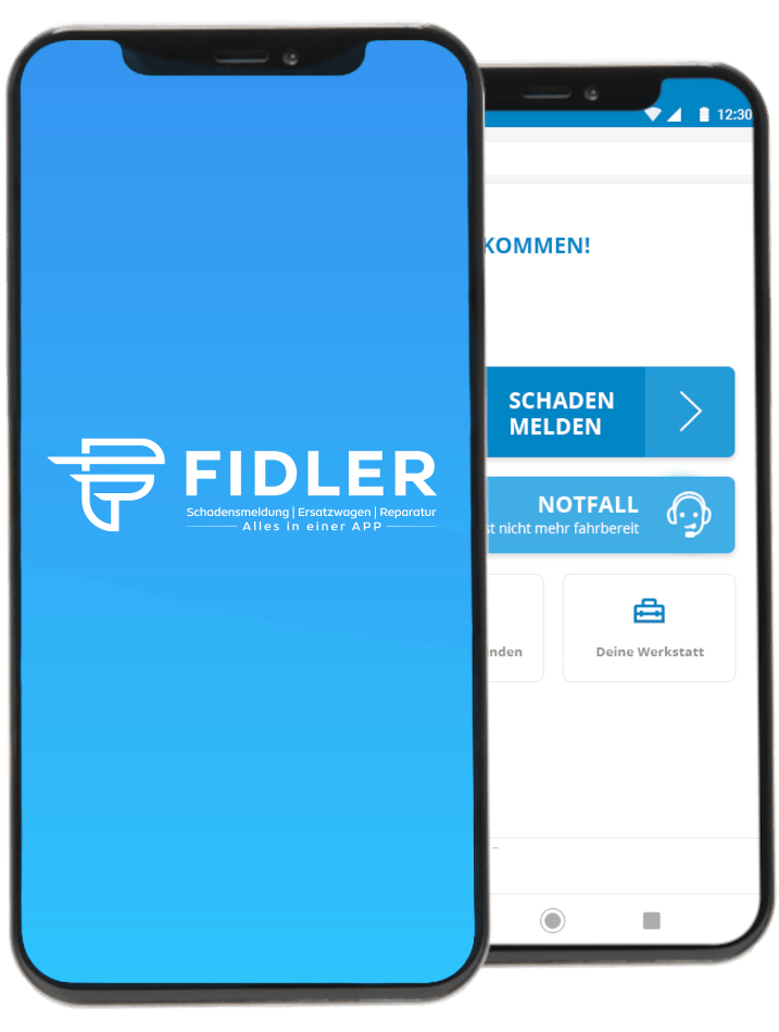 Fidler App – Schadensmeldung, Ersatzwagen & Reparatur