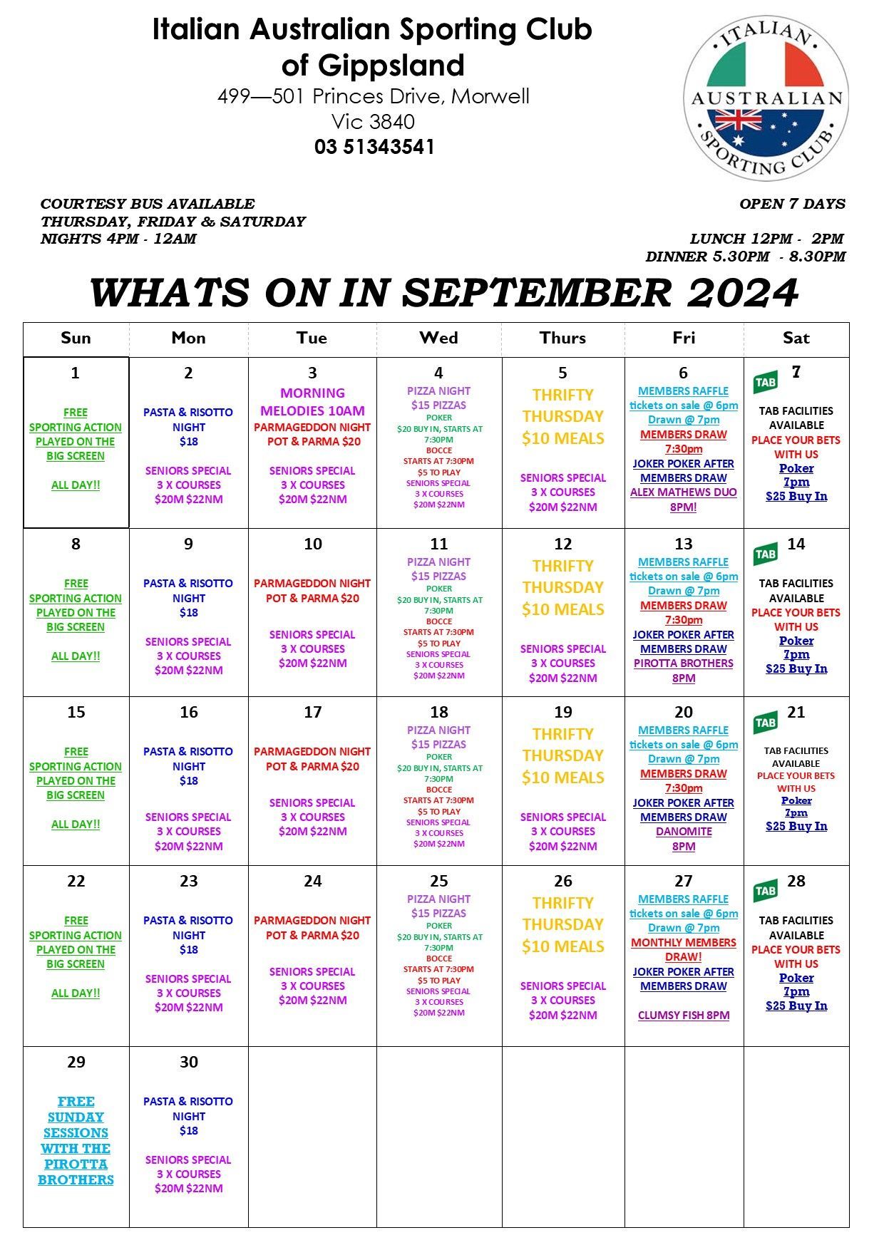 Entertainment | Morwell, VIC | The Italian Australian Club