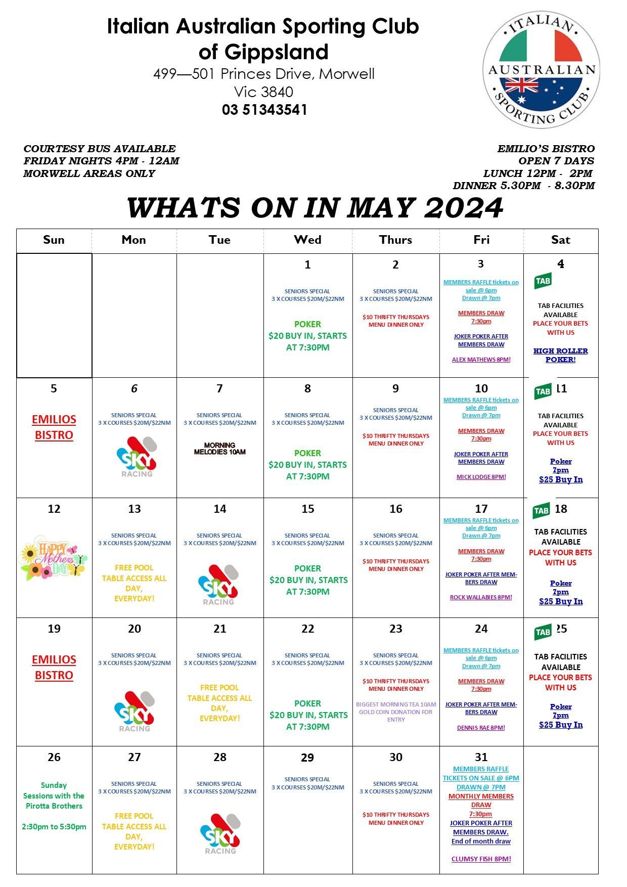 Entertainment | Morwell, VIC | The Italian Australian Club