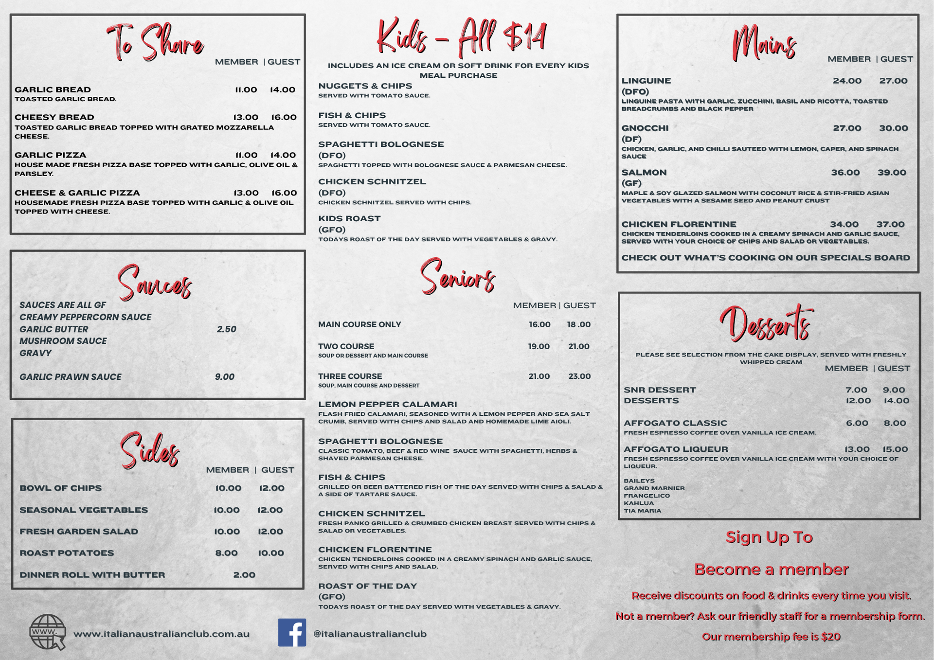Bistro | Morwell, VIC | The Italian Australian Club