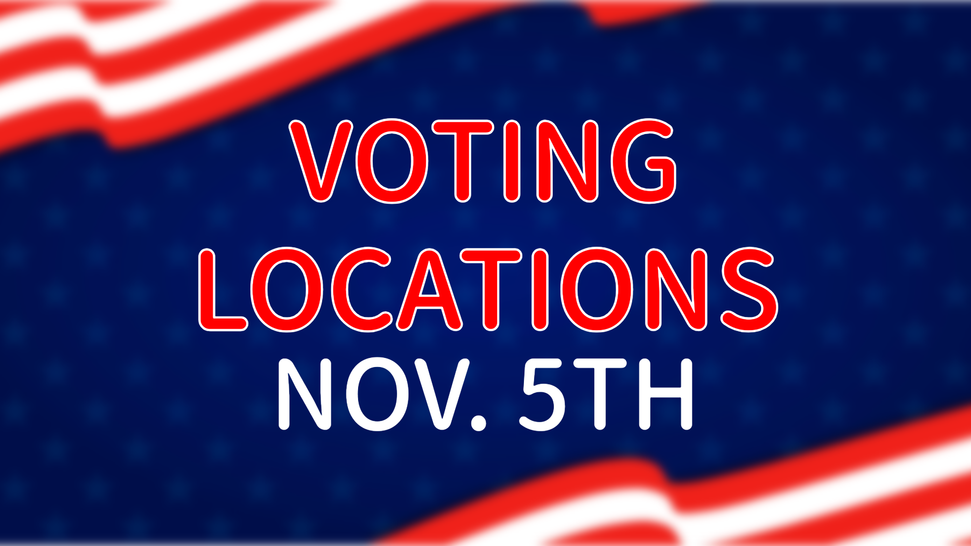Homewood Voting Locations Nov. 5