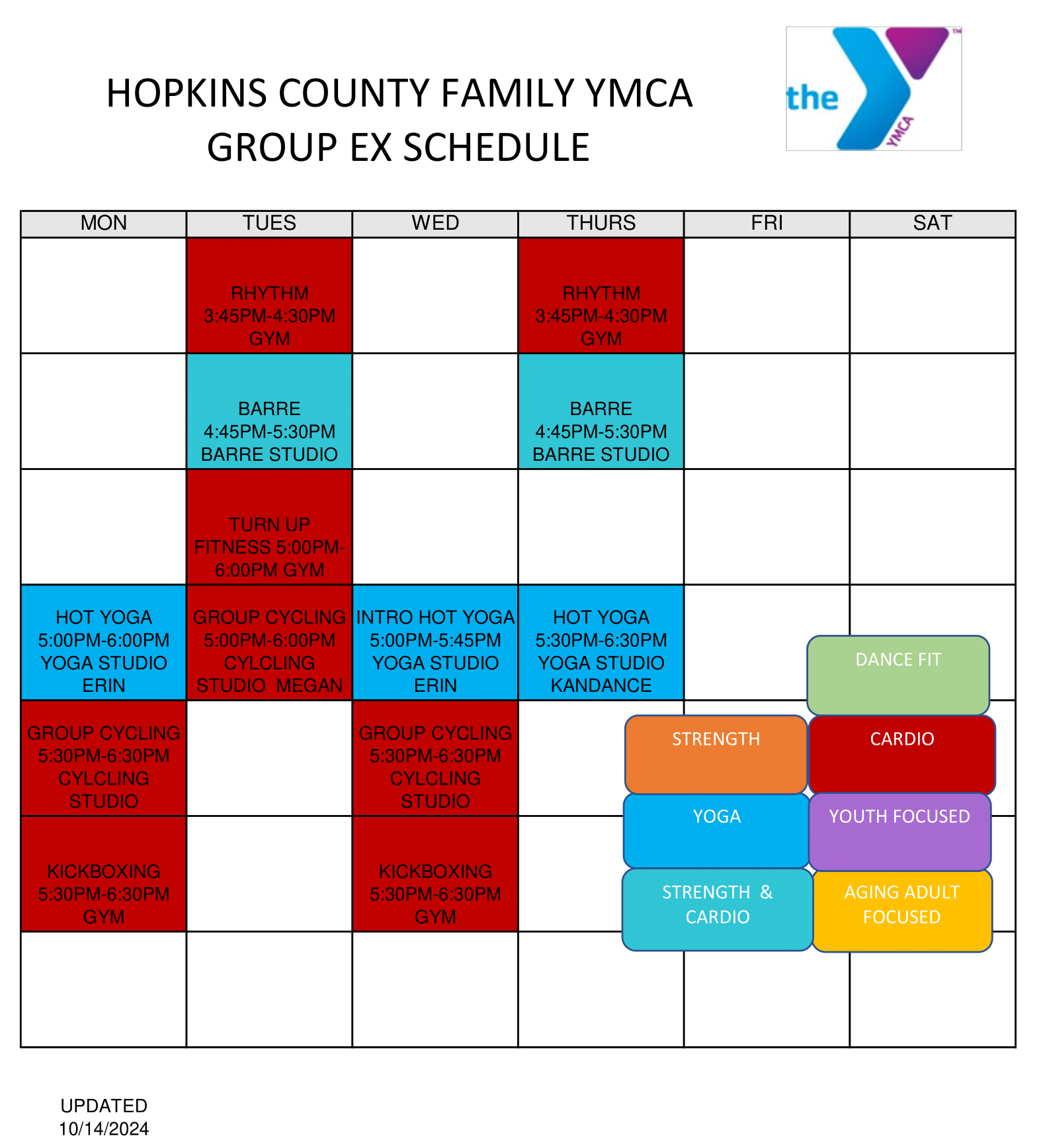 Fitness Programs | Hopkins County YMCA