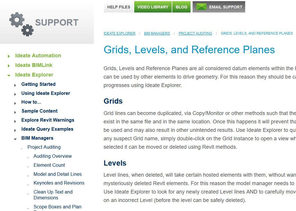 Managing Grids, Levels, and Reference Planes with Ideate Explorer