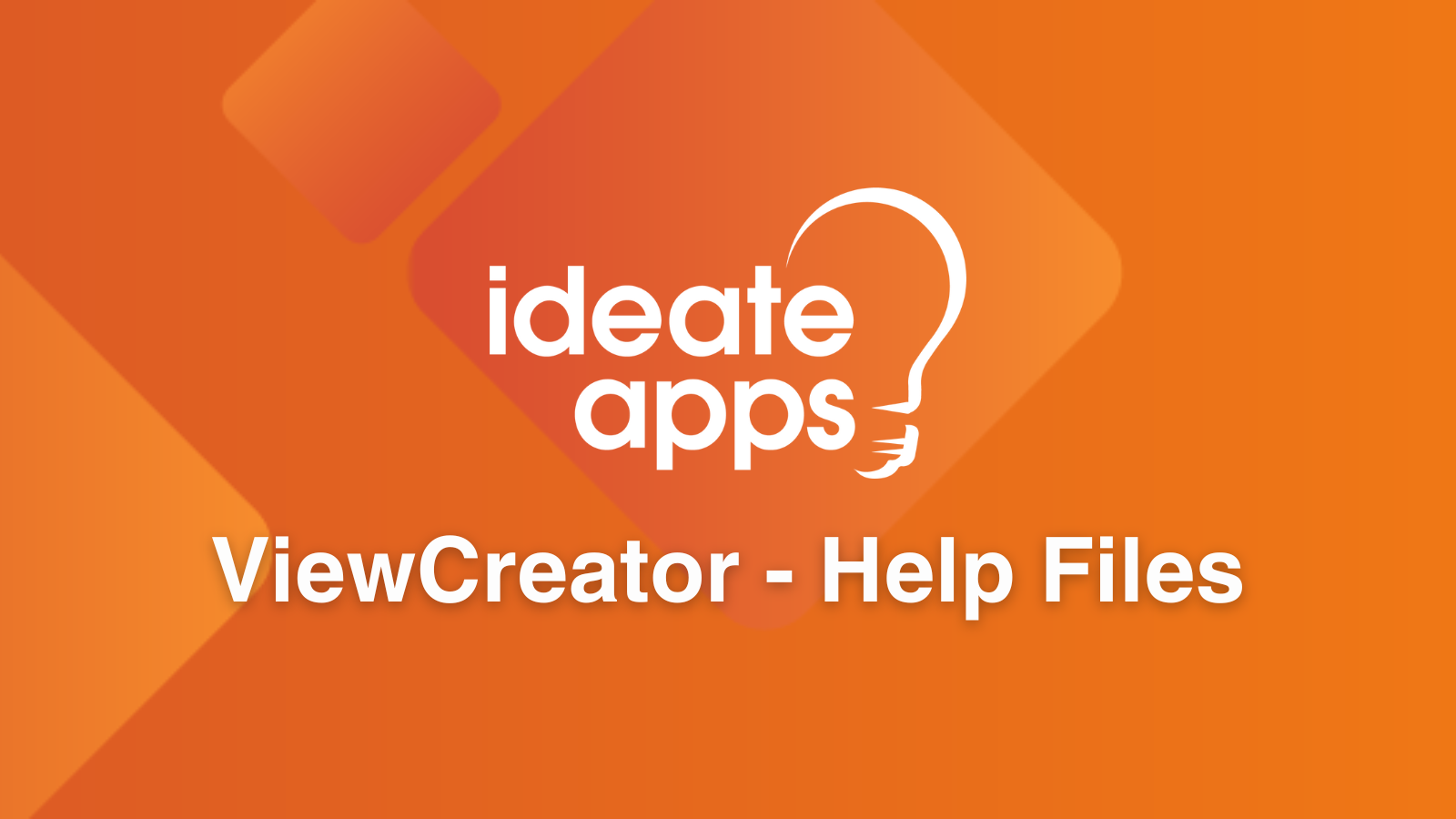 IdeateApps ViewCreator - Help Files