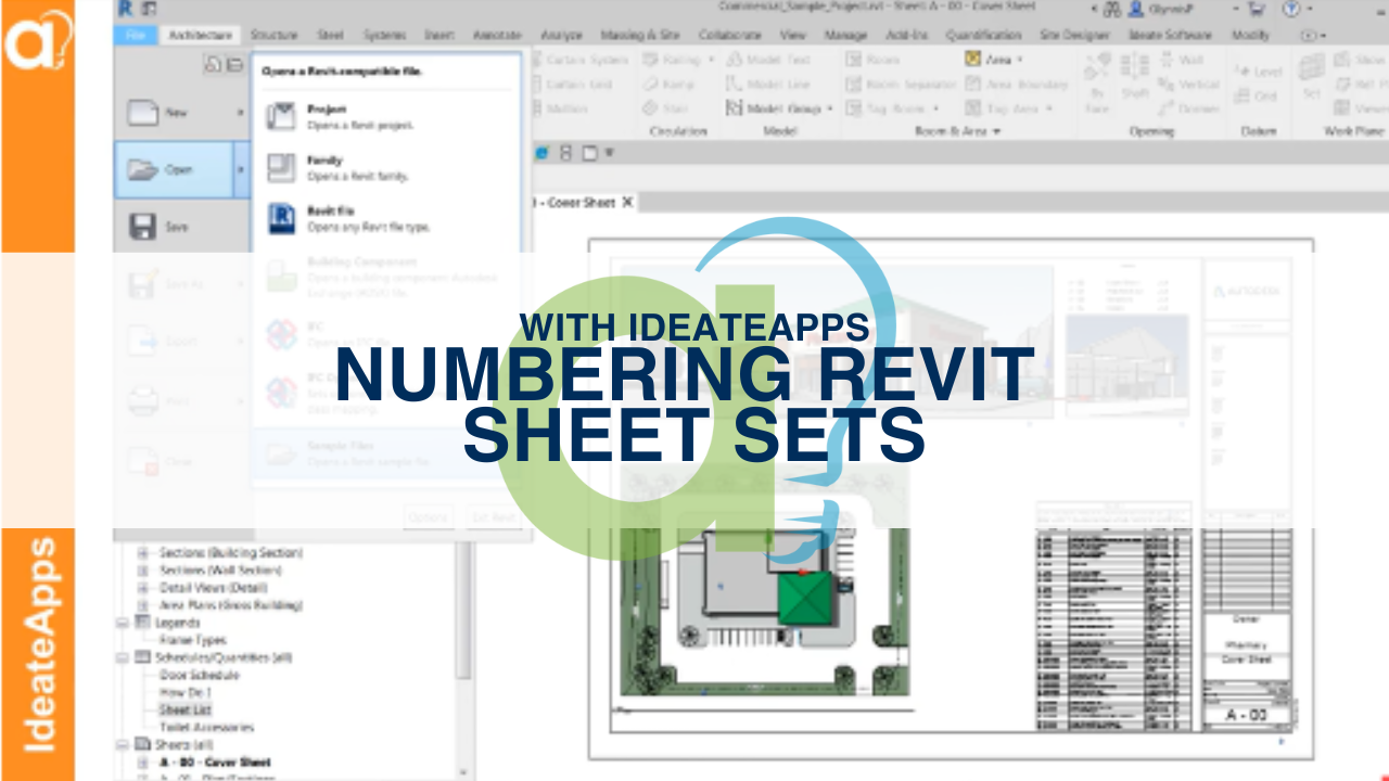 Numbering Revit Sheet Sets with IdeateApps Numbering Revit Sheet Sets with IdeateApps