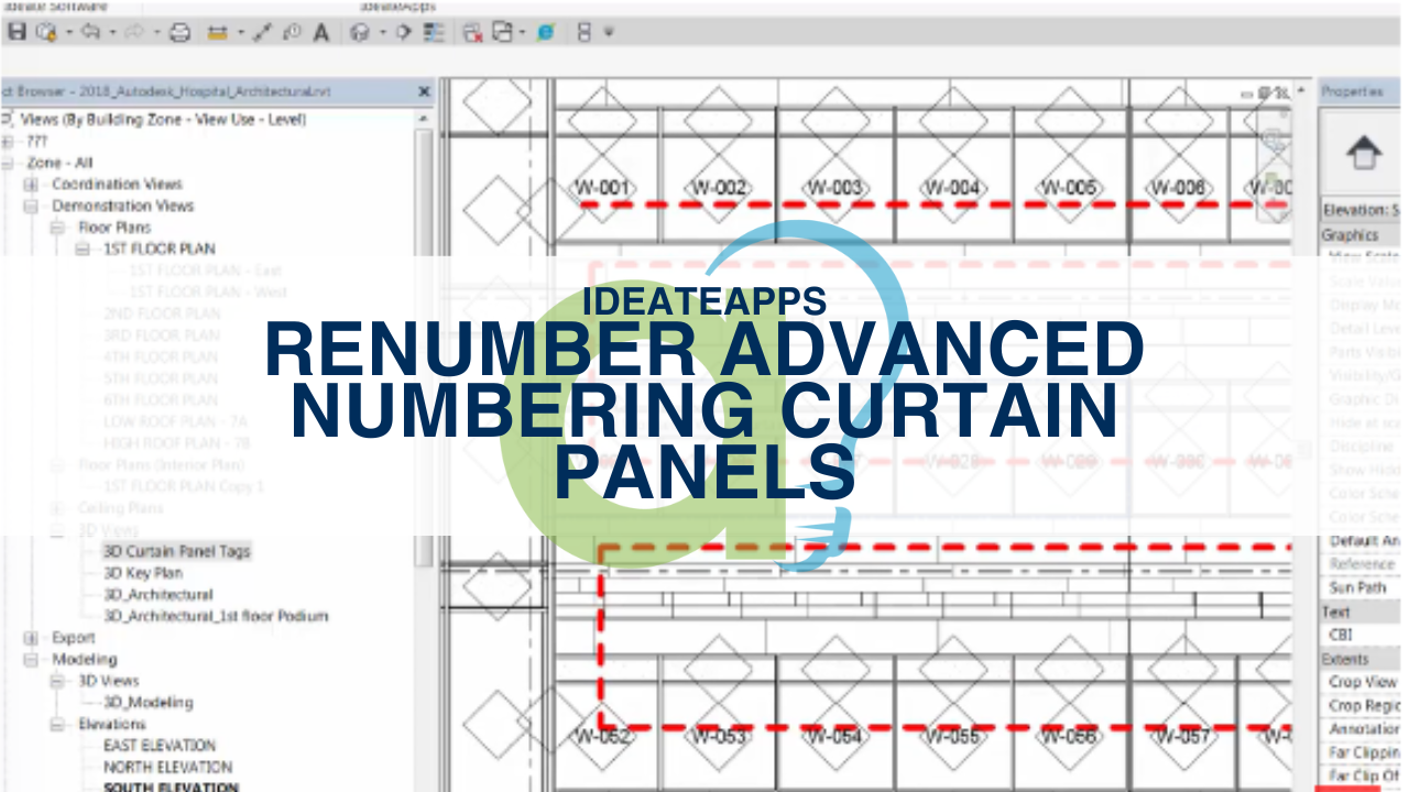 IdeateApps ReNumber - Advanced Numbering: Curtain Panels