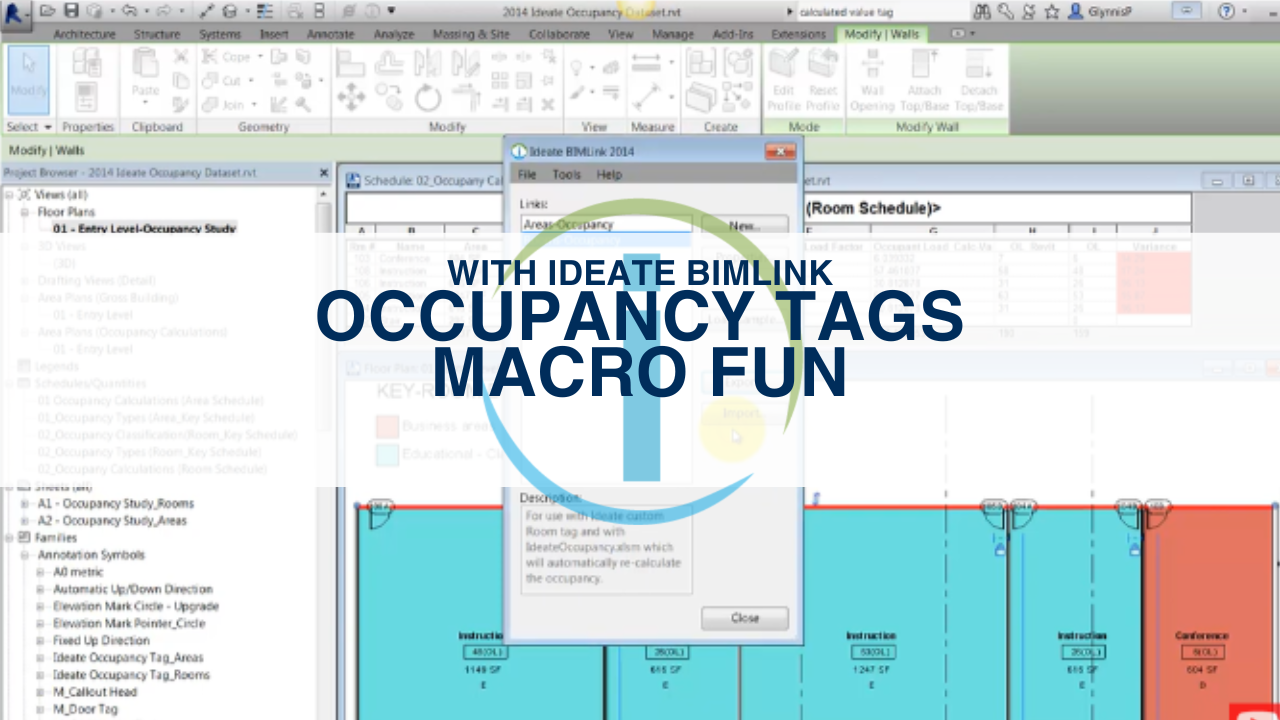 Occupancy Tags & Macro Fun with Ideate BIMLink