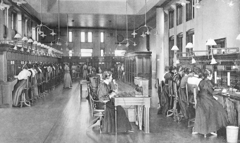 First Telephone Exchange in Europe