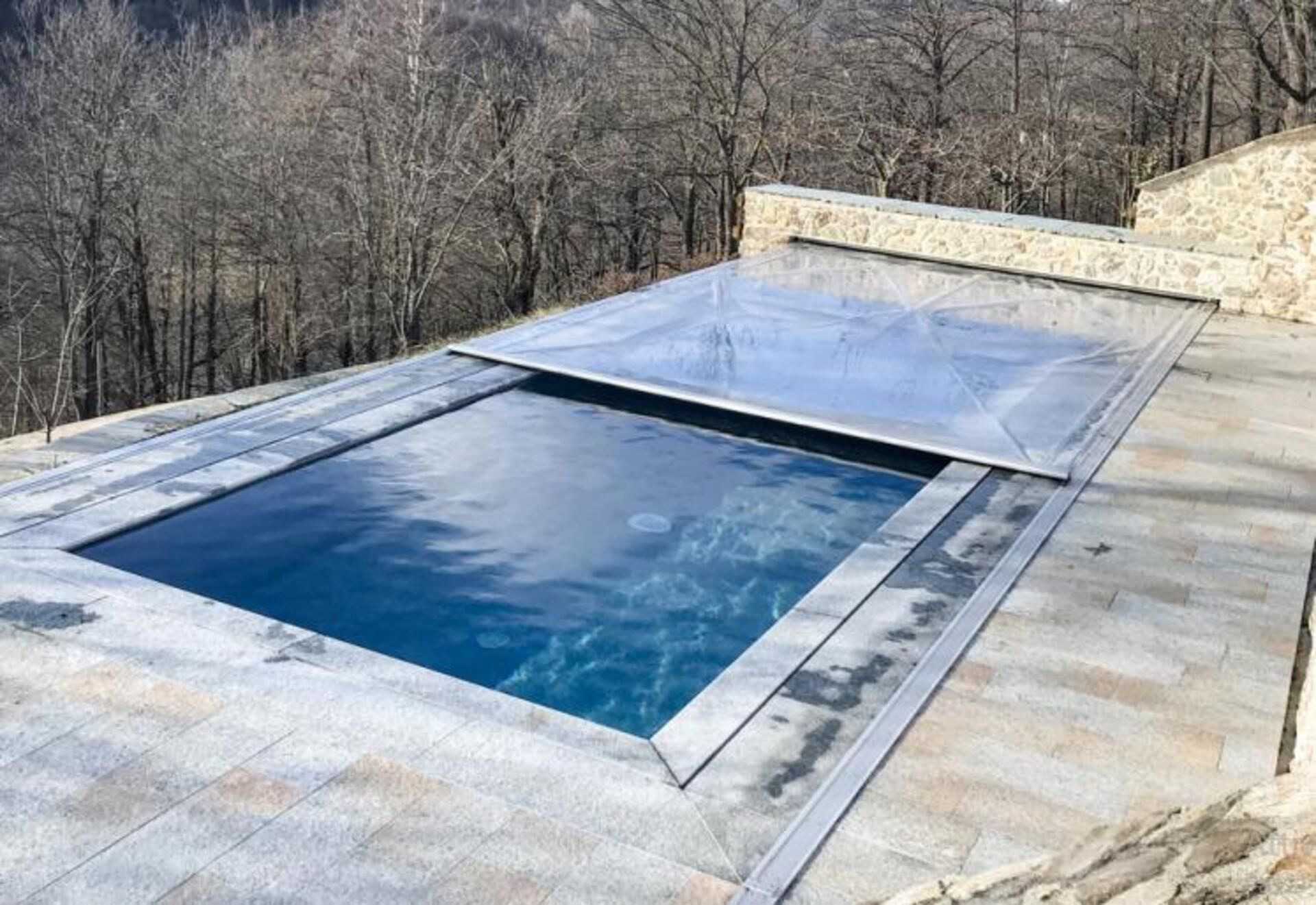 Copertura piscina scorrevole