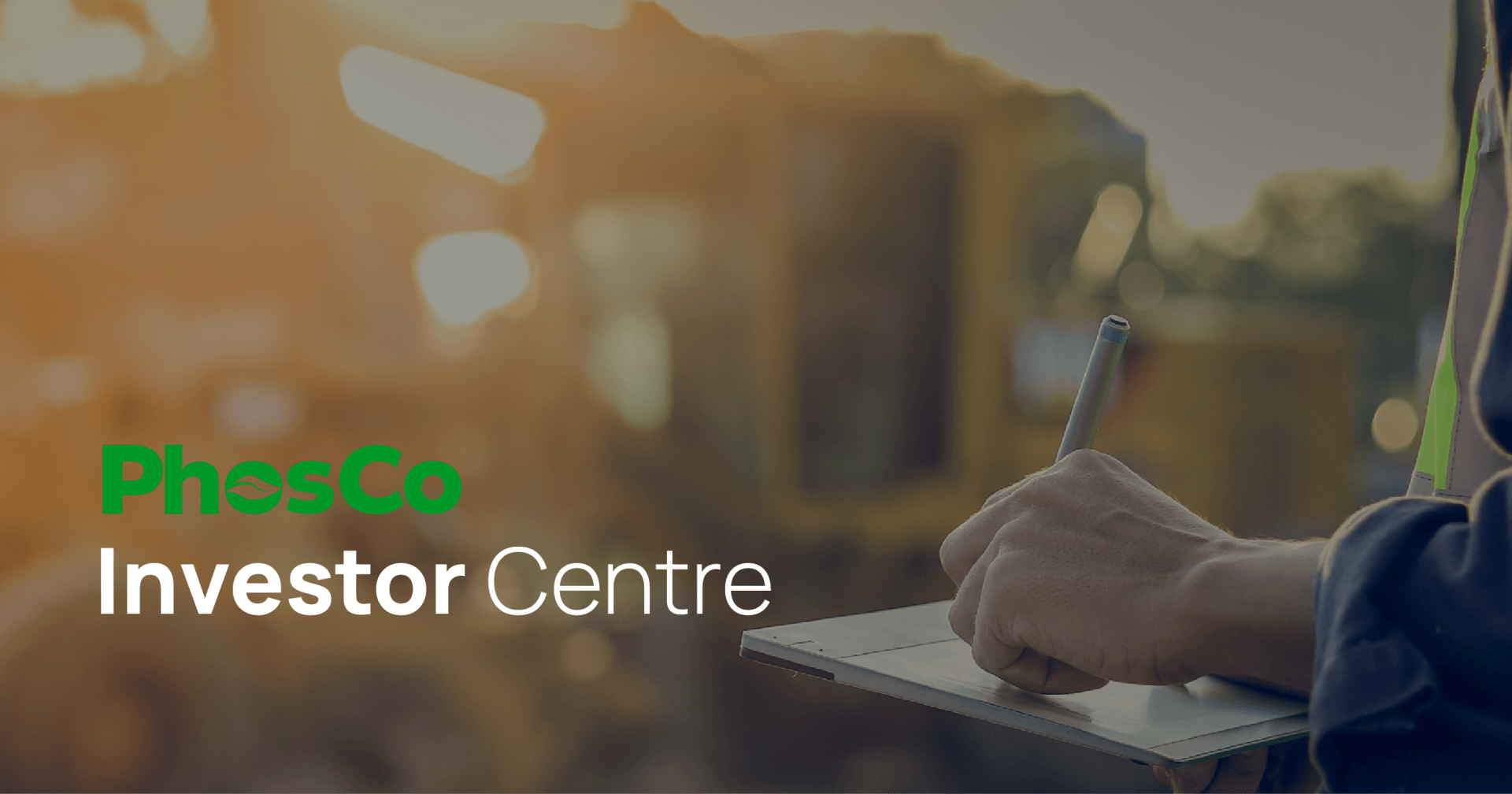 PhosCo | Sustainable Phosphate - Investor Centre