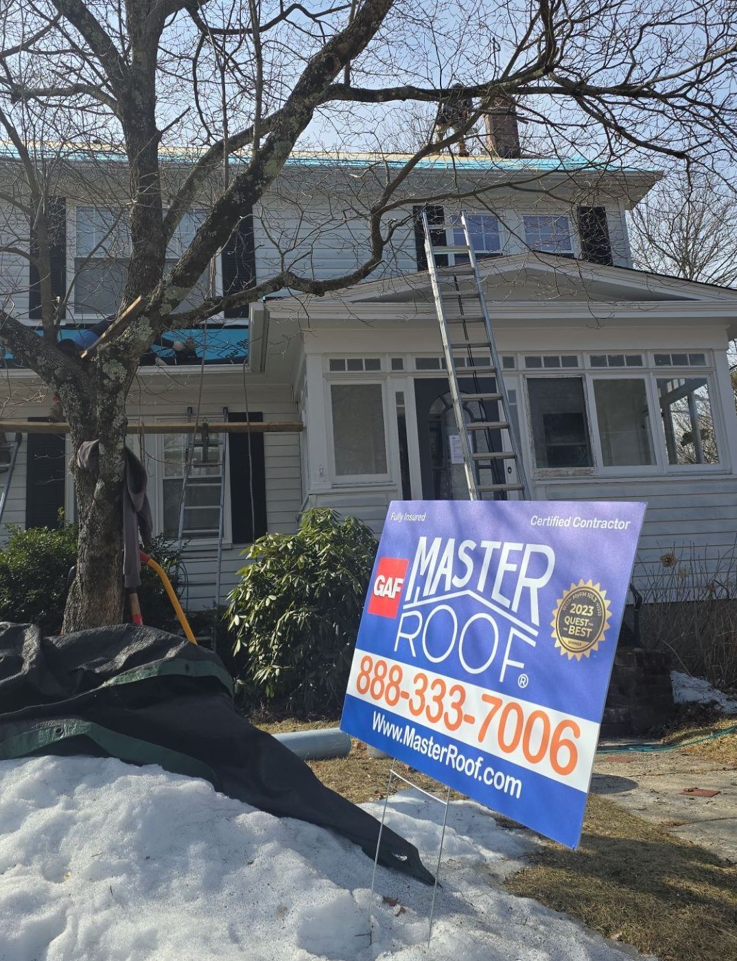 GAF Timberline HDZ Asphalt Roof Replacement in Milford, MA