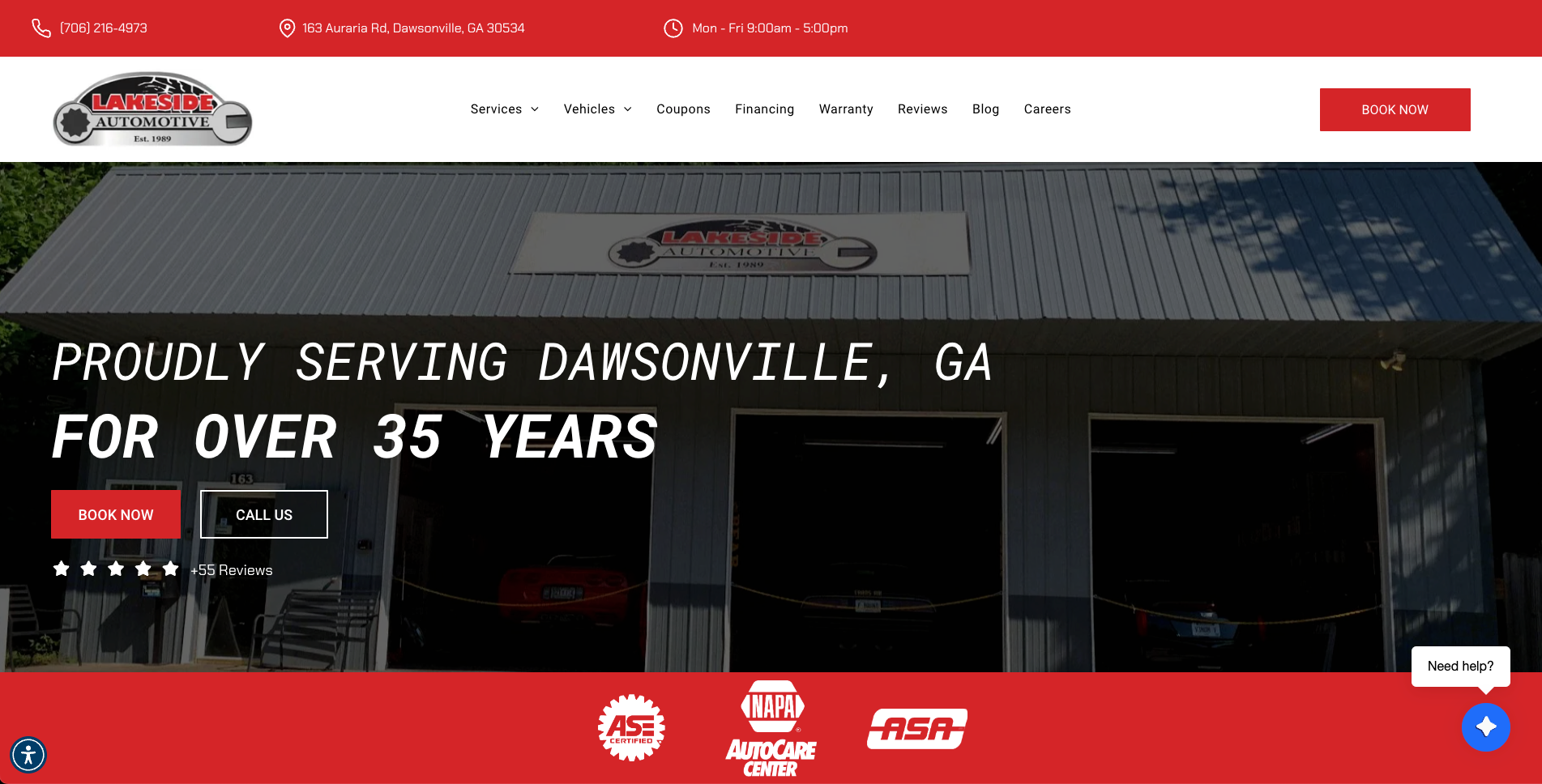 Auto Repair Shop In Dawsonville | Lakeside Automotive