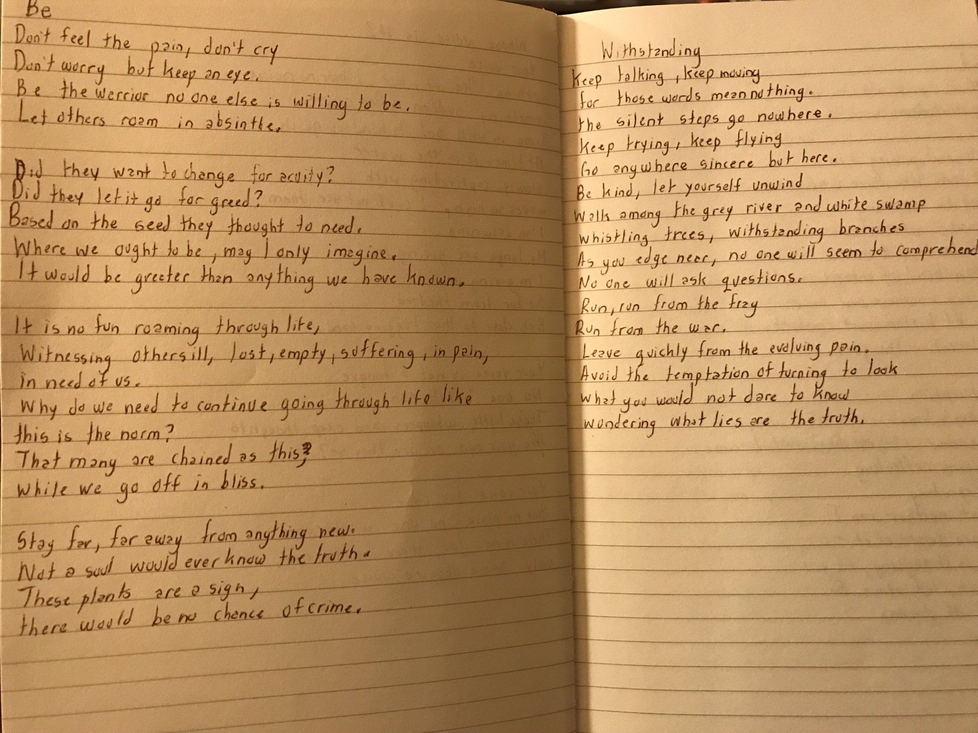 Cloudy days in the desert.