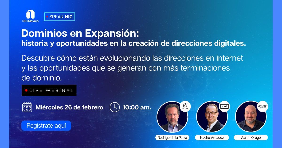 Oportunidades TLD 2026 | NIC Mexico | Space.bar