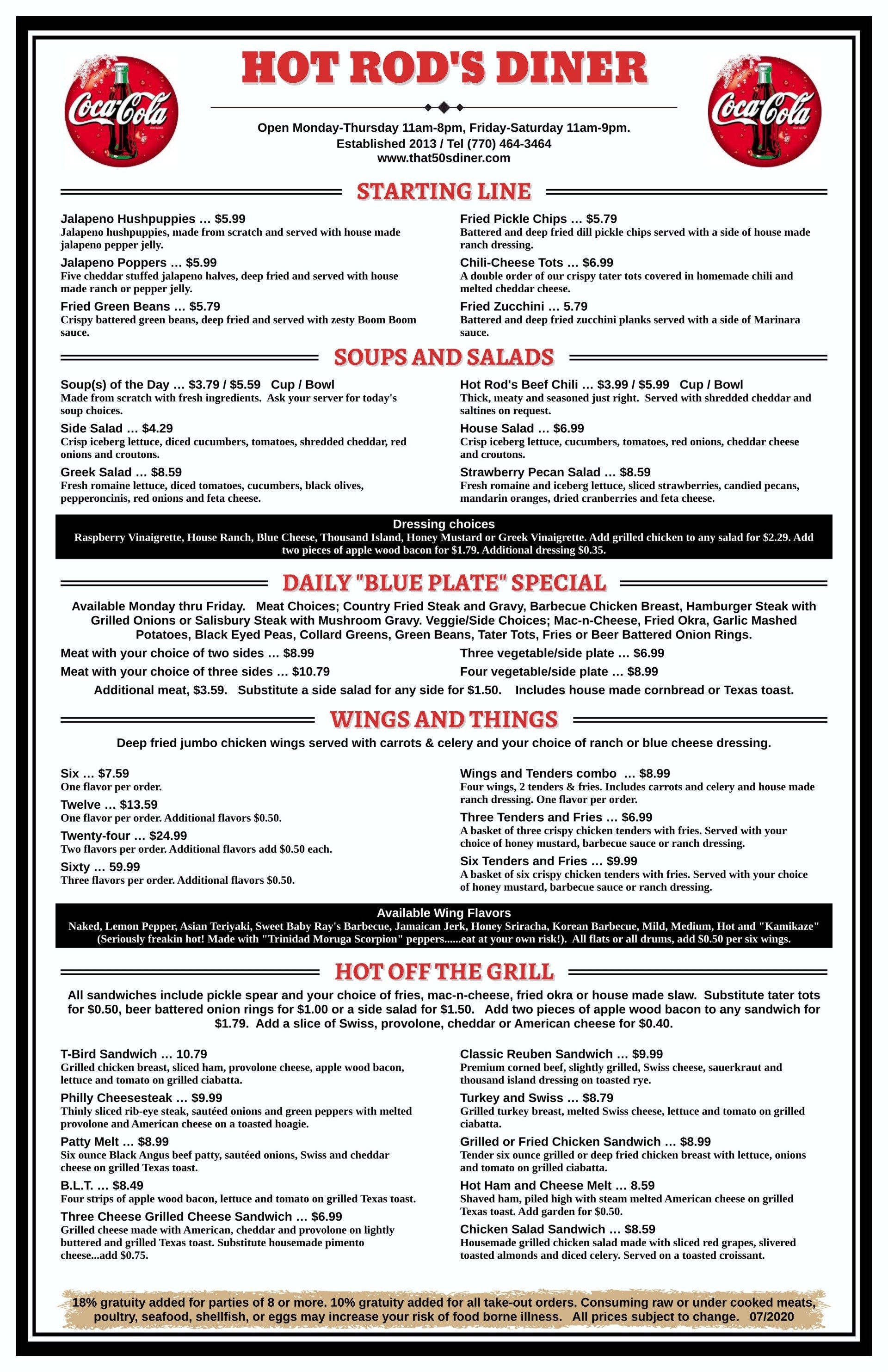 Hot Rod's Diner | 50's Style Diner in Social Circle GA