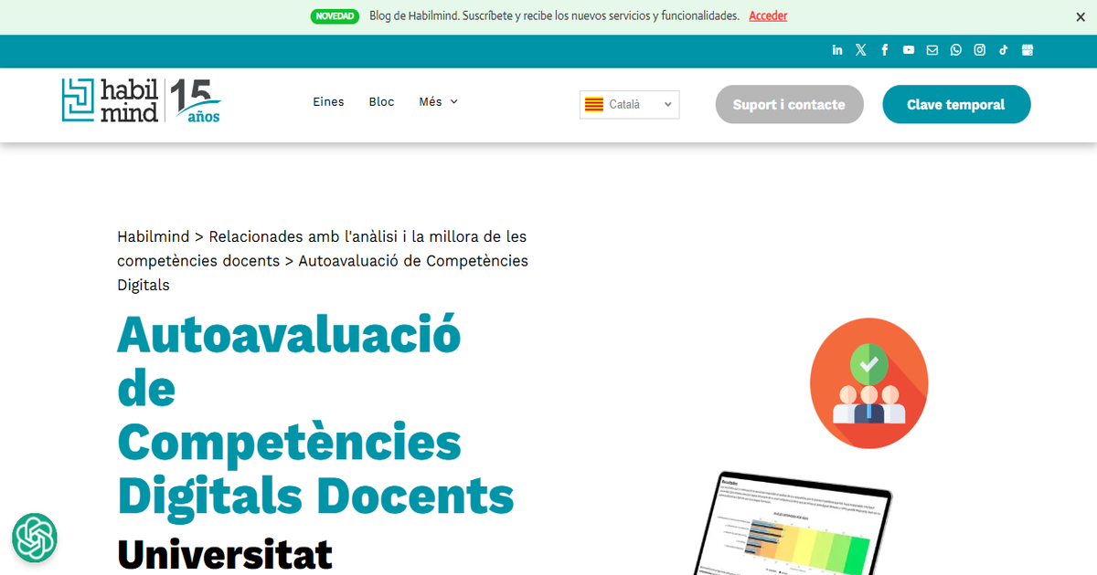 Autoavaluació de Competències Digitals Docents