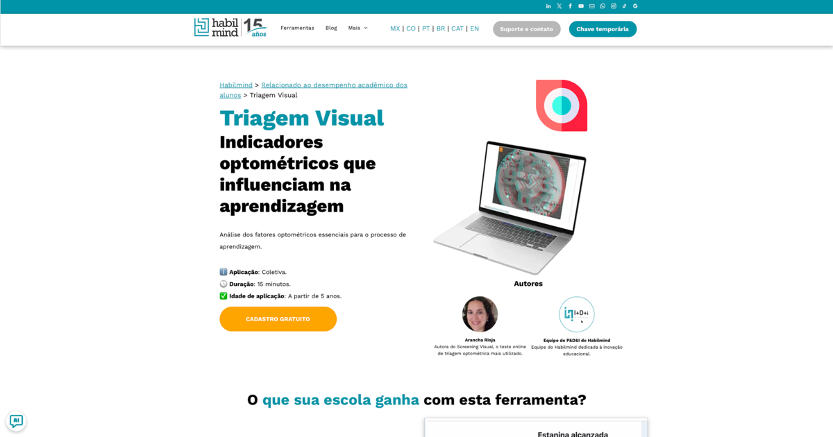 Triagem visual (indicadores optométricos)